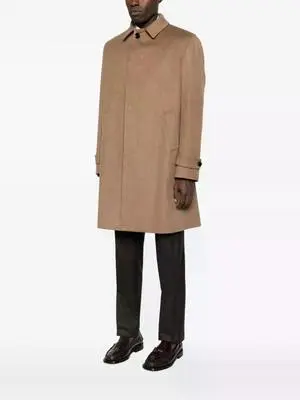 LARDINI Single-breasted Virgin Wool Coat