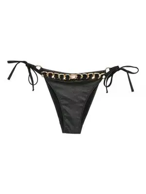 Agent Provocateur Chain-embellished Bikini Bottom - Black