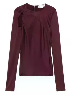 Victoria Beckham Twist-detail Cut-out Top - Red