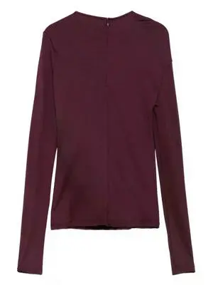 Victoria Beckham Twist-detail Cut-out Top - Red