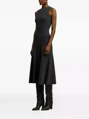 Ralph Lauren Ribbed Sleeveless Midi Dress