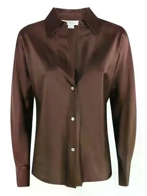 Vince Satin Long-sleeve Shirt