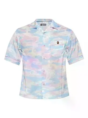 A BATHING APE Palm-tree Print Shirt