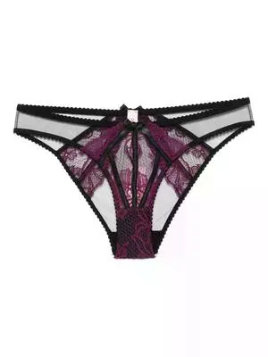 Agent Provocateur Rozlyn Lace-paneled Briefs - Black