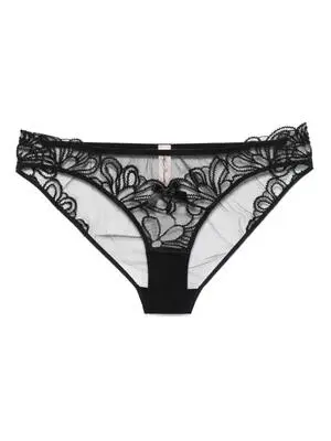 Agent Provocateur Nelle Floral-lace Briefs - Black