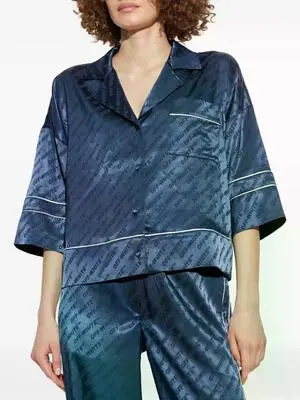 Off-White Satin Pyjama Shirt