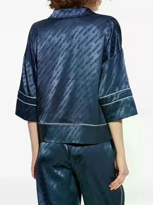 Off-White Satin Pyjama Shirt