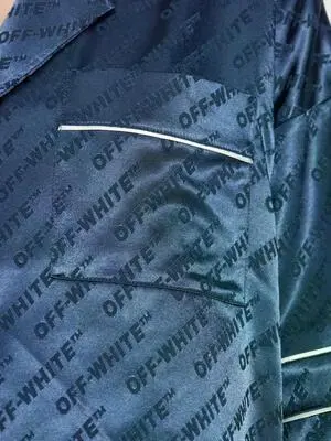 Off-White Satin Pyjama Shirt