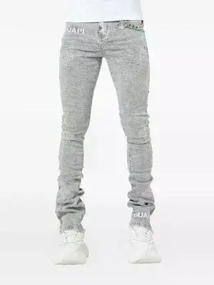 GUAPI Crystal-cross Jeans - Grey