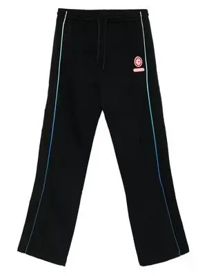 Casablanca Side-stripe Elastic-waist Trousers - Black