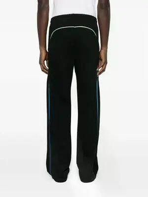 Casablanca Side-stripe Elastic-waist Trousers - Black