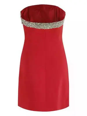 Amen Rhinestone-embellished Strapless Mini Dress