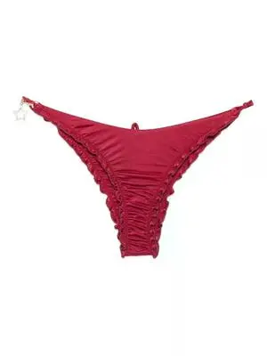Agent Provocateur Ruffled Bikini Bottom - Red