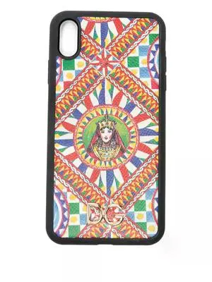 Dolce & Gabbana Dg-logo Patterned Phone Case - Black