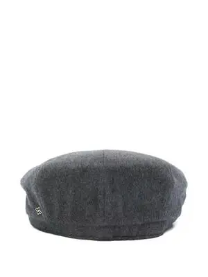 Tagliatore Wool Beret With Logo Charm