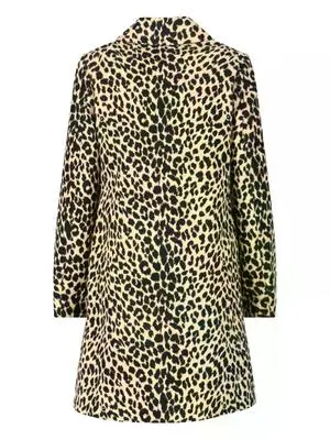 Aspesi Leopard Print Double-breasted Coat