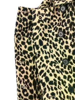 Aspesi Leopard Print Double-breasted Coat