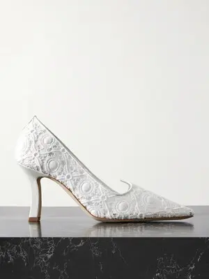Women's Manolo Blahnik White Shoes