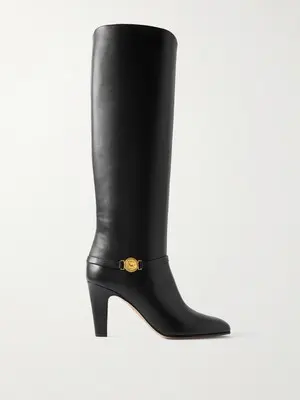 Chloé Eve Embellished Leather Knee Boots