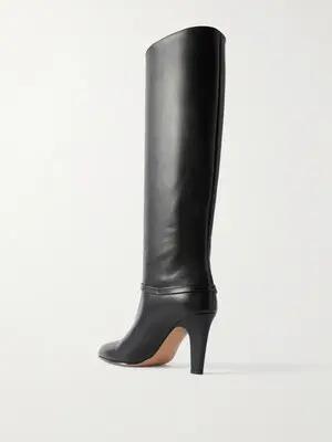 Chloé Eve Embellished Leather Knee Boots