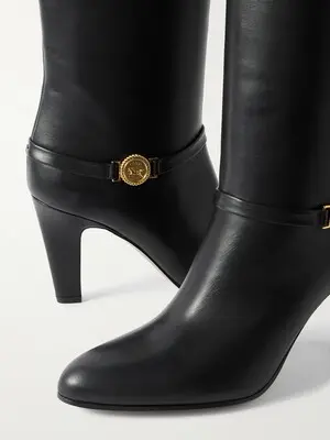 Chloé Eve Embellished Leather Knee Boots