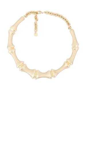 Cult Gaia Bambu Necklace In Metallic Gold - Brushed Brass