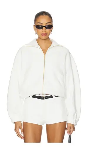 Amanda Uprichard Como Bomber Jacket - Ivory