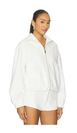 Amanda Uprichard Como Bomber Jacket - Ivory