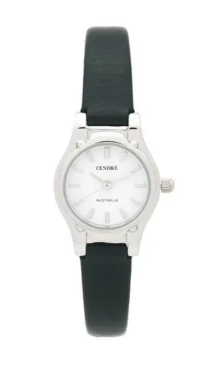 CENDRE Isobel Watch - Silver & Black Crinkle