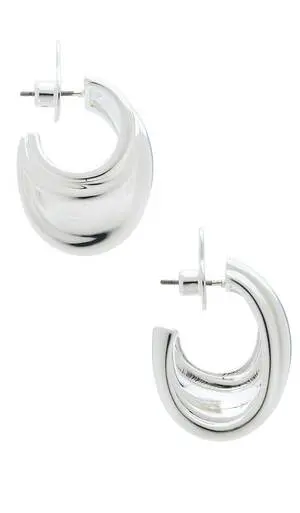 Jenny Bird Leona Hoops - Silver