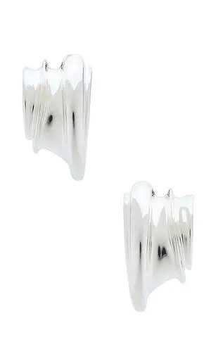 Jenny Bird Leona Hoops - Silver