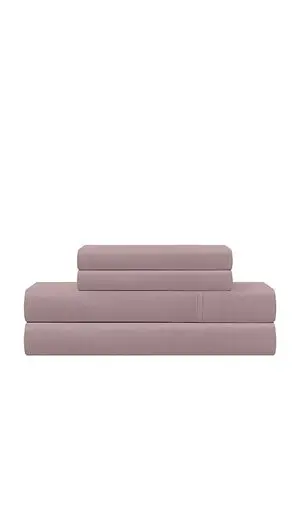Barefoot Dreams King Washed Bamboo Sheet Set In Mauve - Terra
