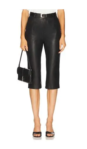 LAMARQUE Chiara Cropped Leather Pant