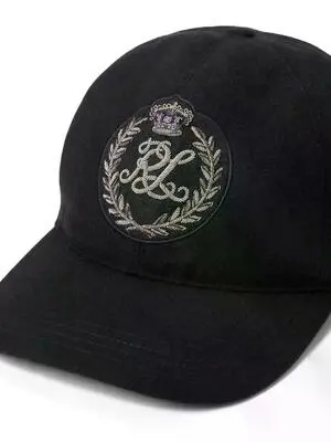 Ralph Lauren Purple Label Logo-embroidered Cap - Black