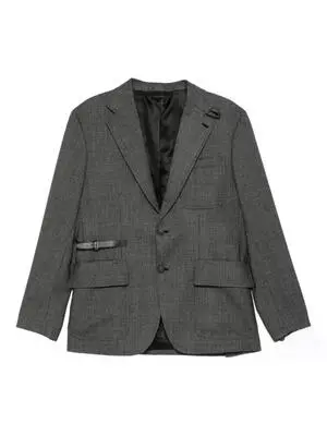 Brioni Checked Blazer - Grey