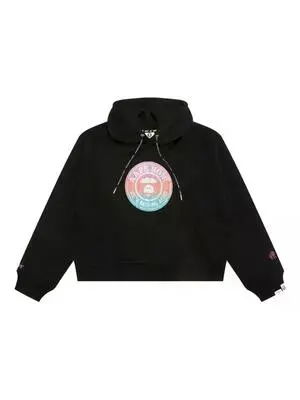A BATHING APE Cotton Hoodie With Circular Logo