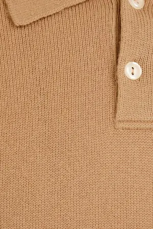 Sandro Wool And Cashmere-blend Polo Sweater