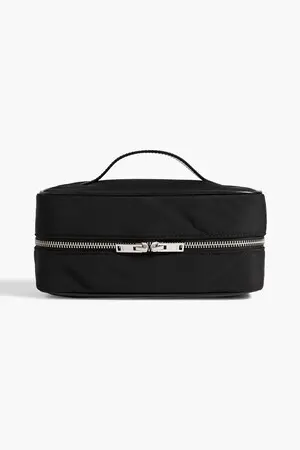 Sandro Leather-Trimmed Shell Wash Bag