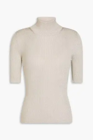 Missoni Metallic Ribbed-knit Turtleneck Sweater