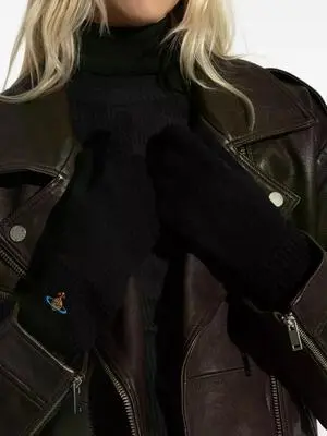 VIVIENNE WESTWOOD Orb-embroidered Gloves