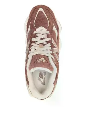 NEW BALANCE Suede Panelled Sneakers - Red
