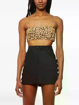 Adam Lippes Leopard-print Bandeau Top - Neutrals
