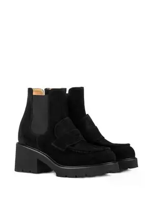 DOUCAL'S Elastic-panel Ankle Boots