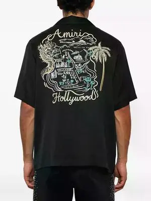 Amiri Logo-print Shirt - Black