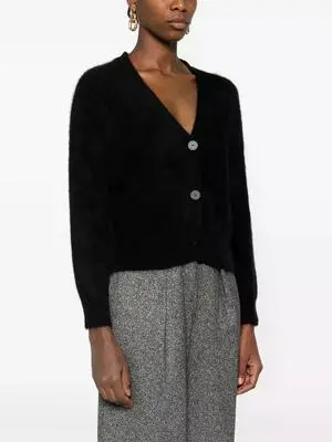 TABARONI CASHMERE Button-front Cardigan