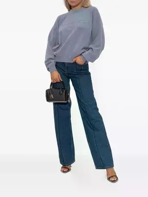 Alexander Wang Logo-embossed Jumper - Blue