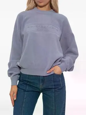 Alexander Wang Logo-embossed Jumper - Blue