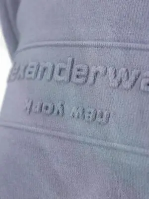 Alexander Wang Logo-embossed Jumper - Blue