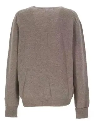 OLIVER LATTUGHI Cashmere Crew Neck Sweater - Neutrals