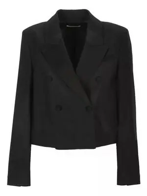 MAISON HOTEL Cropped Double-breasted Blazer